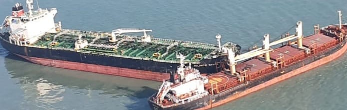 Two ships including an oil/chemical tanker collide off Gujarat coast ...