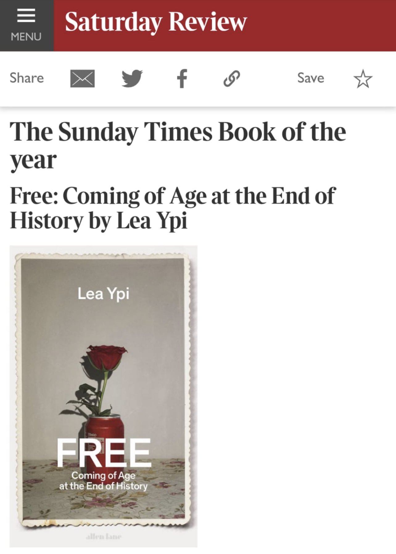 Free Book Lea Ypi Stores UK | www.pinnaxis.com