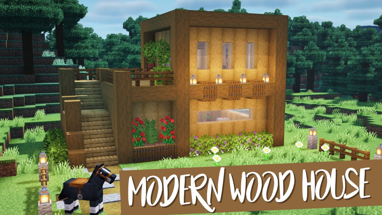 Minecraft Modern Wood House