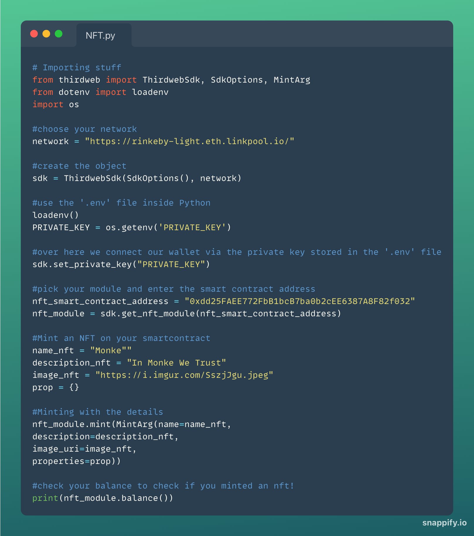 Pratham Prasoon on Twitter: "A couple of days ago I showed you how to mint NFTs on the ...