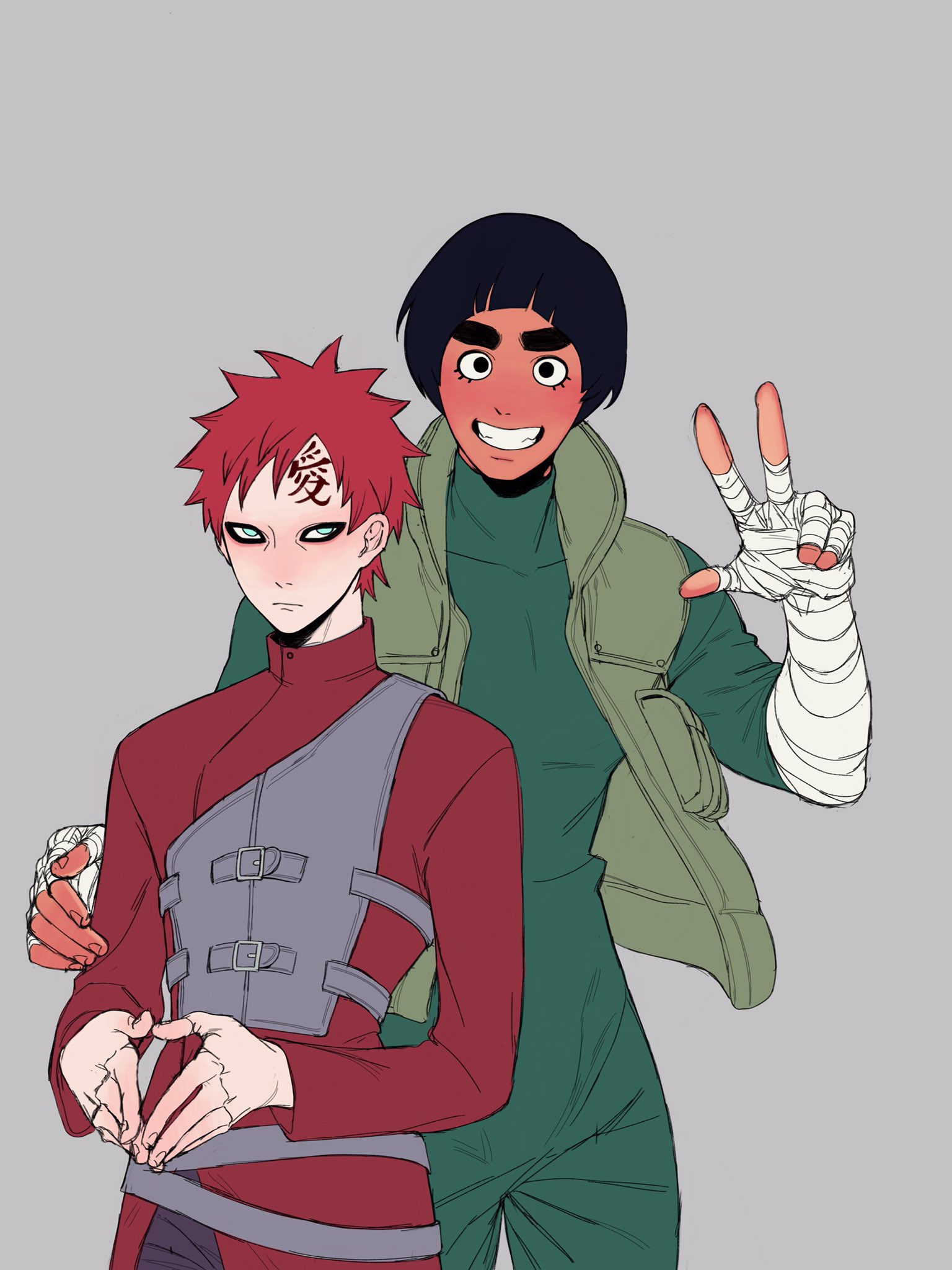 Rock Lee And Gaara