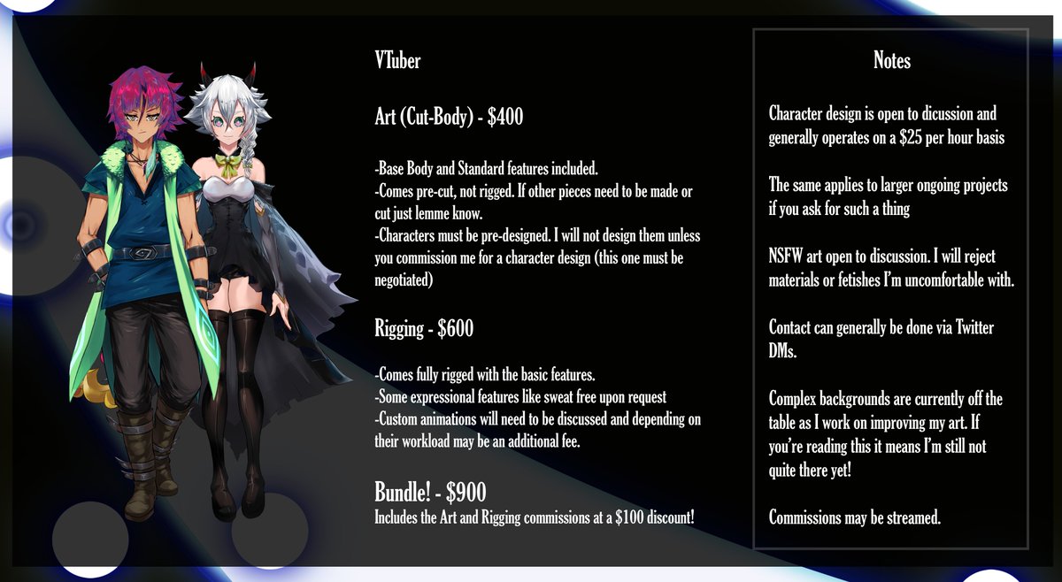 「Commission info. Please give me a day or two to respond (unl」Brian Harding | Commissions Open ...