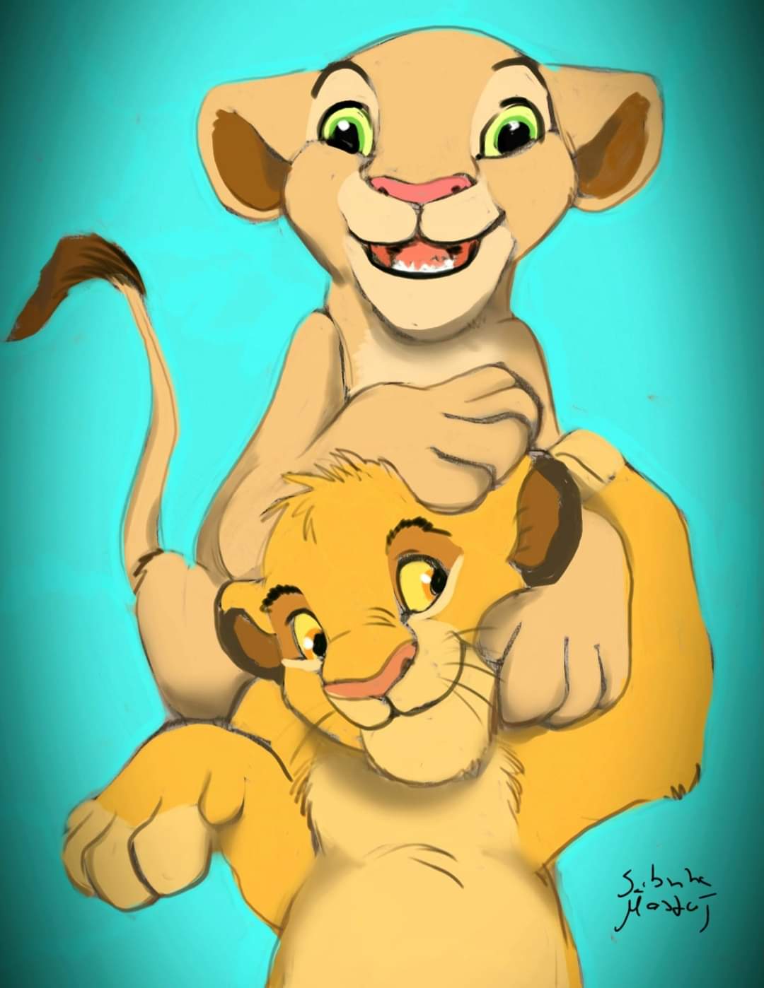 Lion King Drawings Simba And Nala