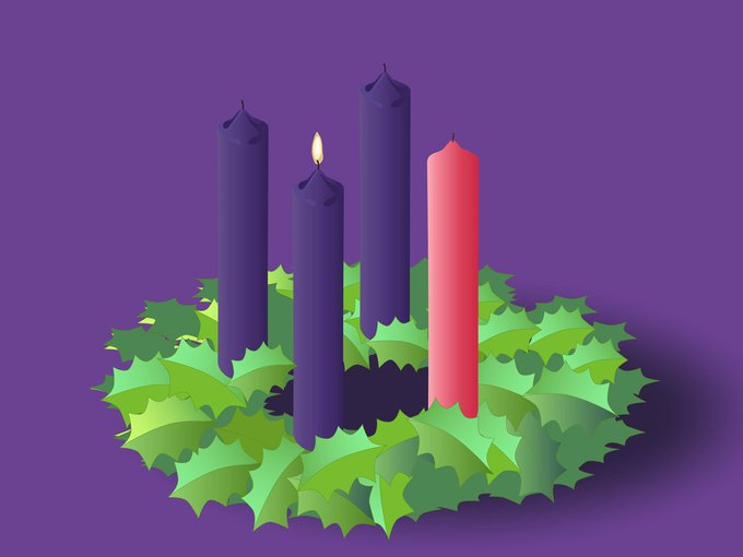 Animated Advent Wreath Clipart
