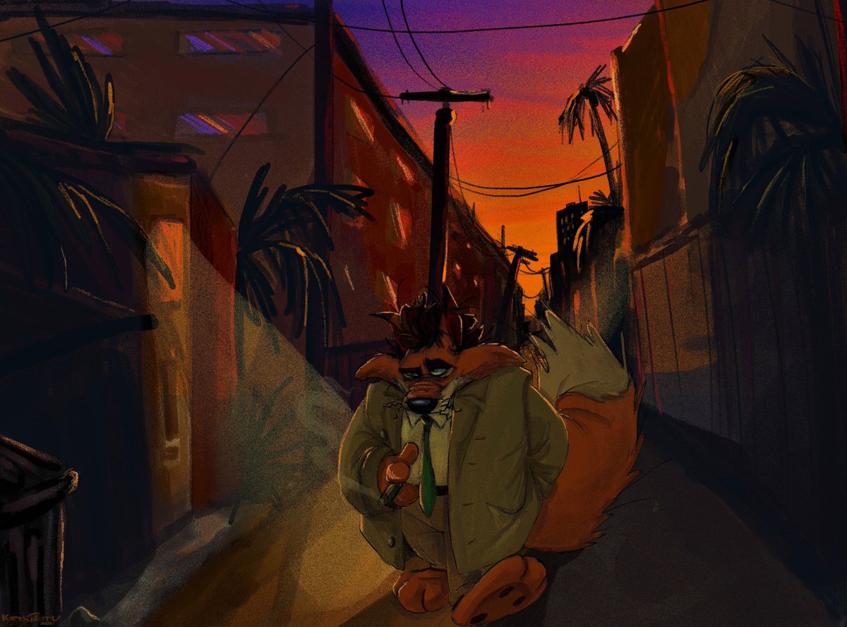 「🎵You Belong To The City 🎶 」|Kosmo Columbo Perry 🦊🧀のイラスト