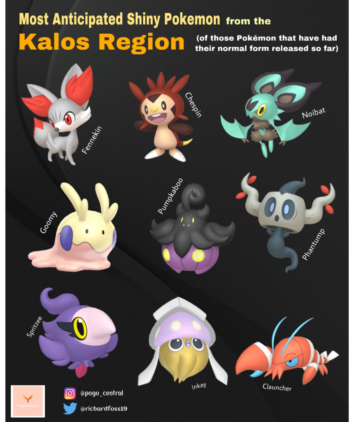 All Shiny Pokemon Kalos Catching Every KALOS Pokemon In Premier Balls!