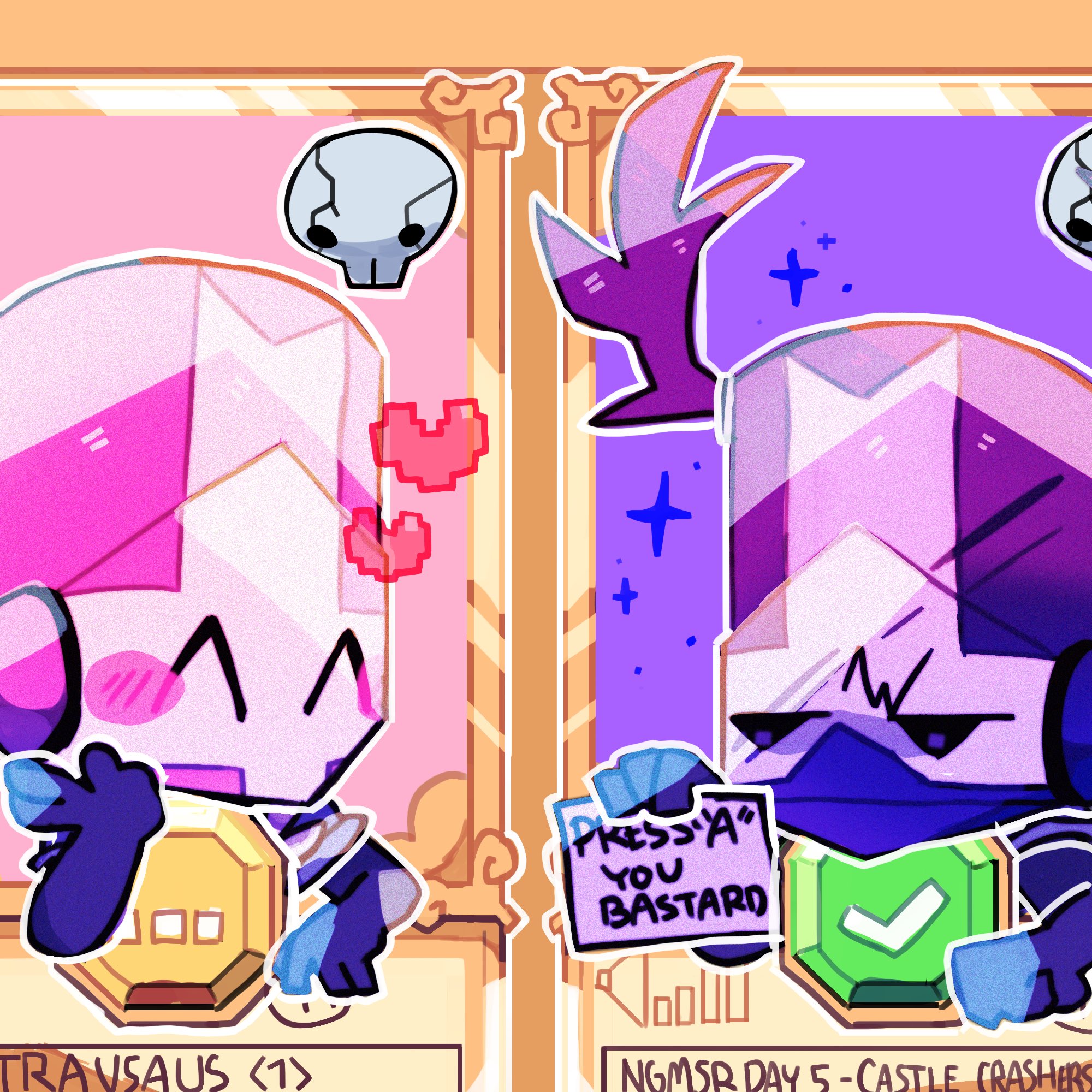 Castle Crashers Purple Knight Wallpaper