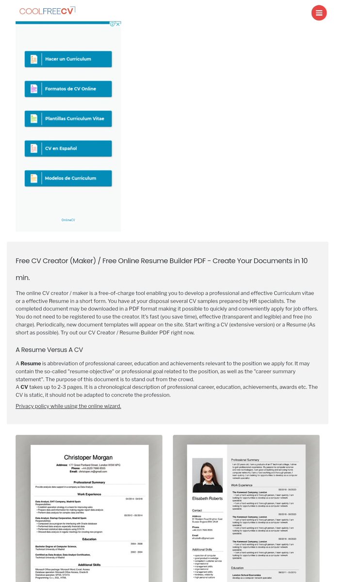 Rekomendasi website CV ATS friendly 👩🏻‍💻 a thread by @renestudie https://t.co/txnESWIaA0 - Rere ...