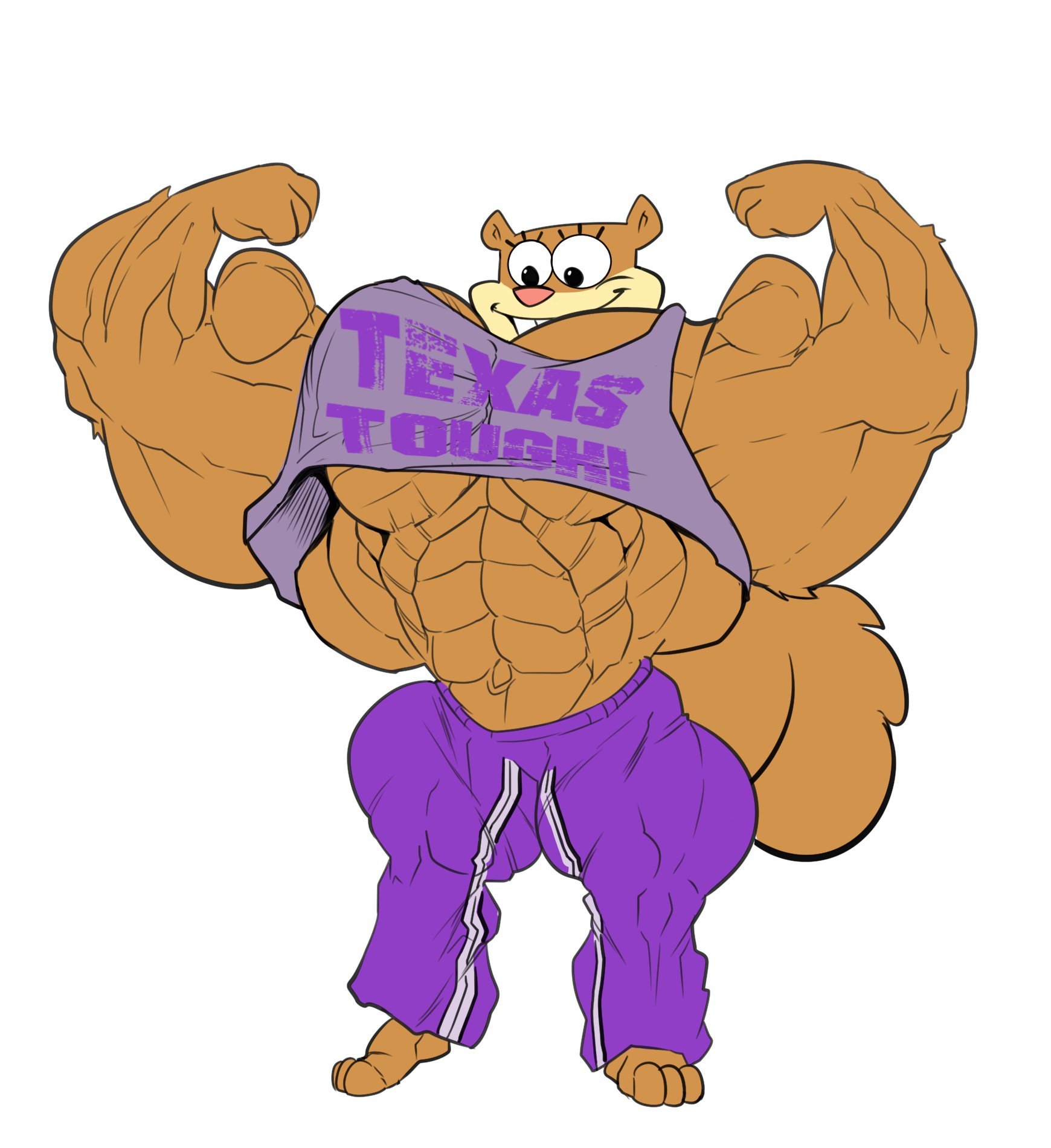 Sandy Cheeks Muscle Growth