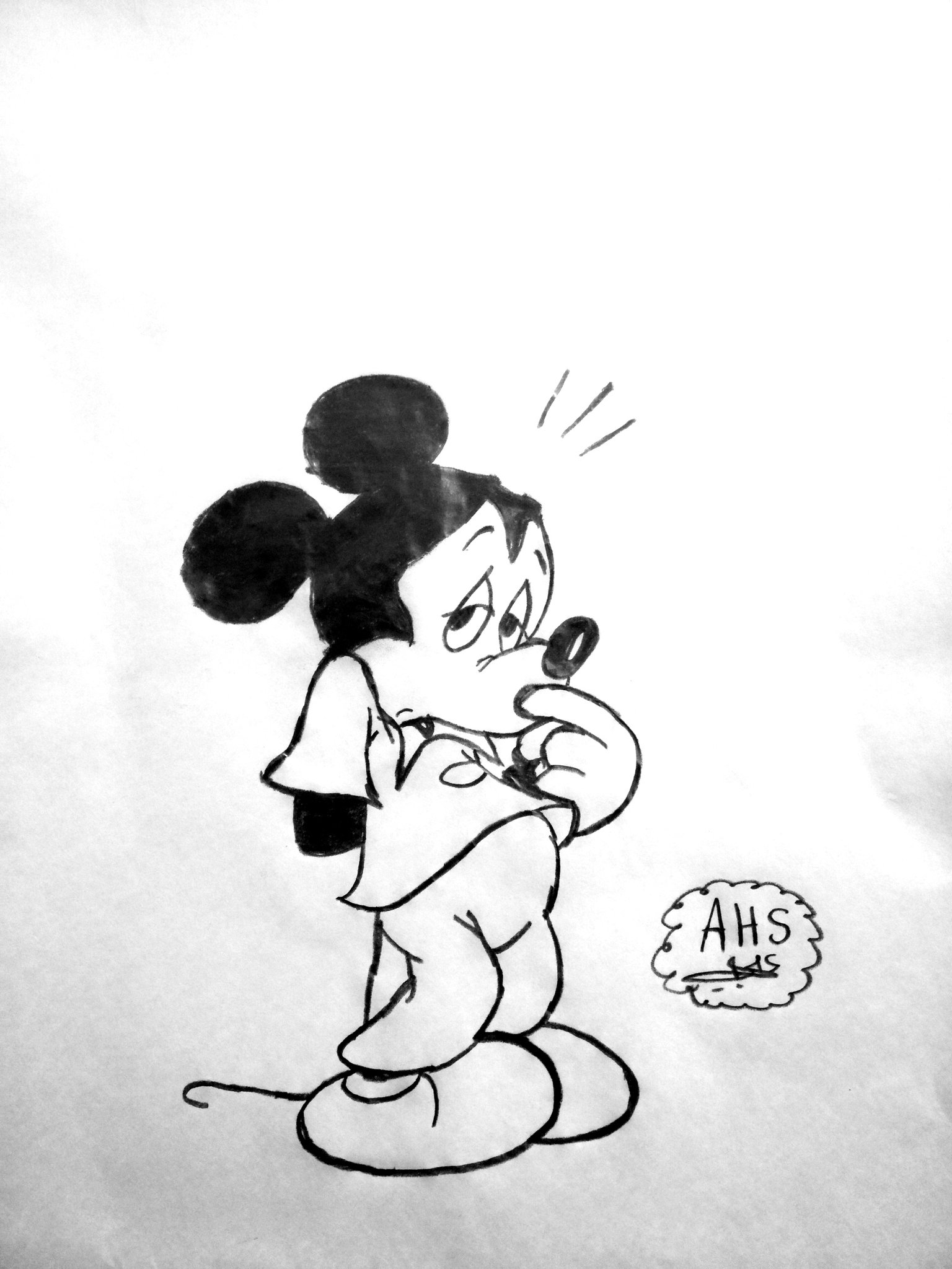 Mickey Mouse Sad