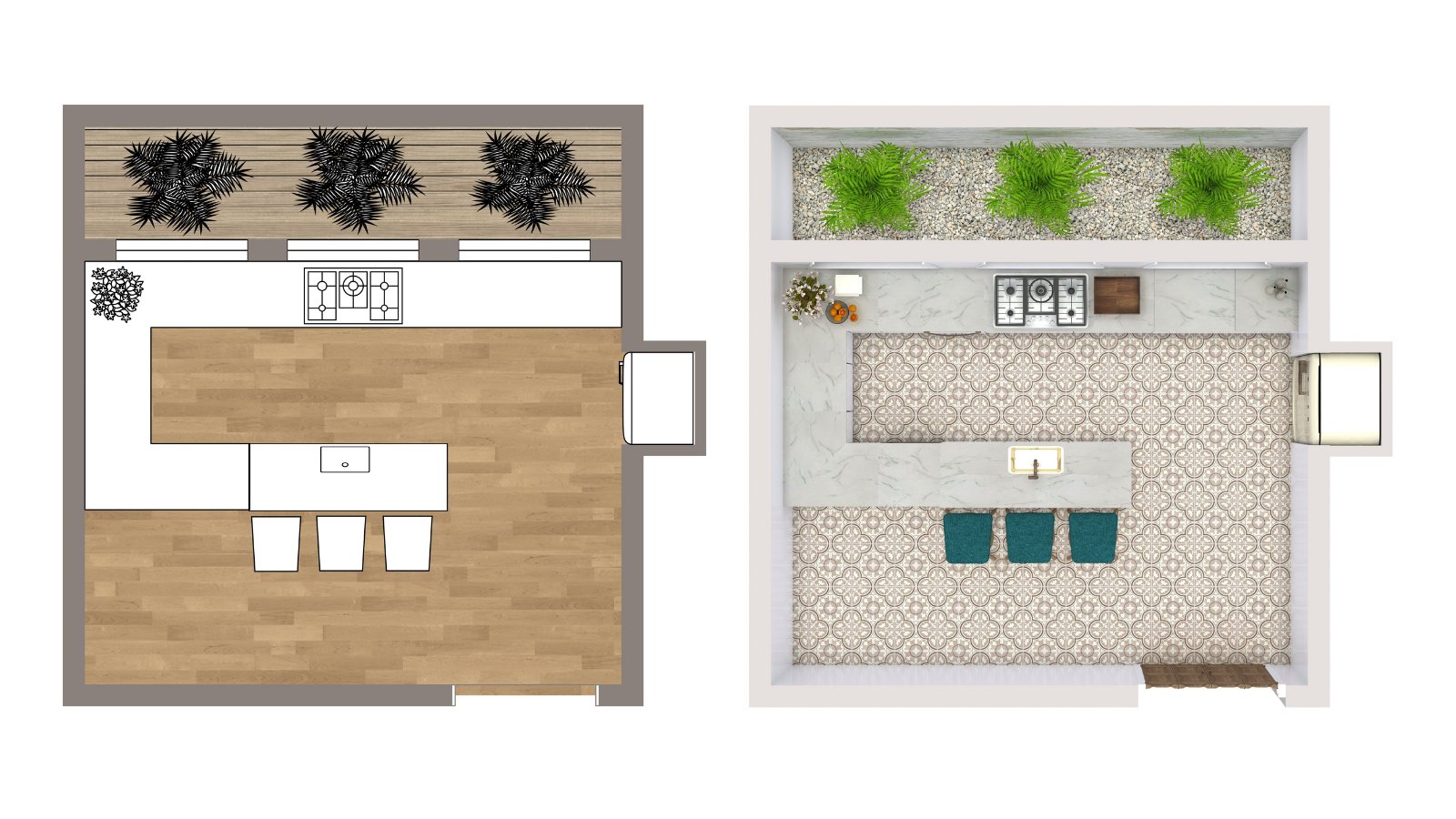 Peninsula Kitchen Floor Plans The Best Kitchen Layout Ideas To Make