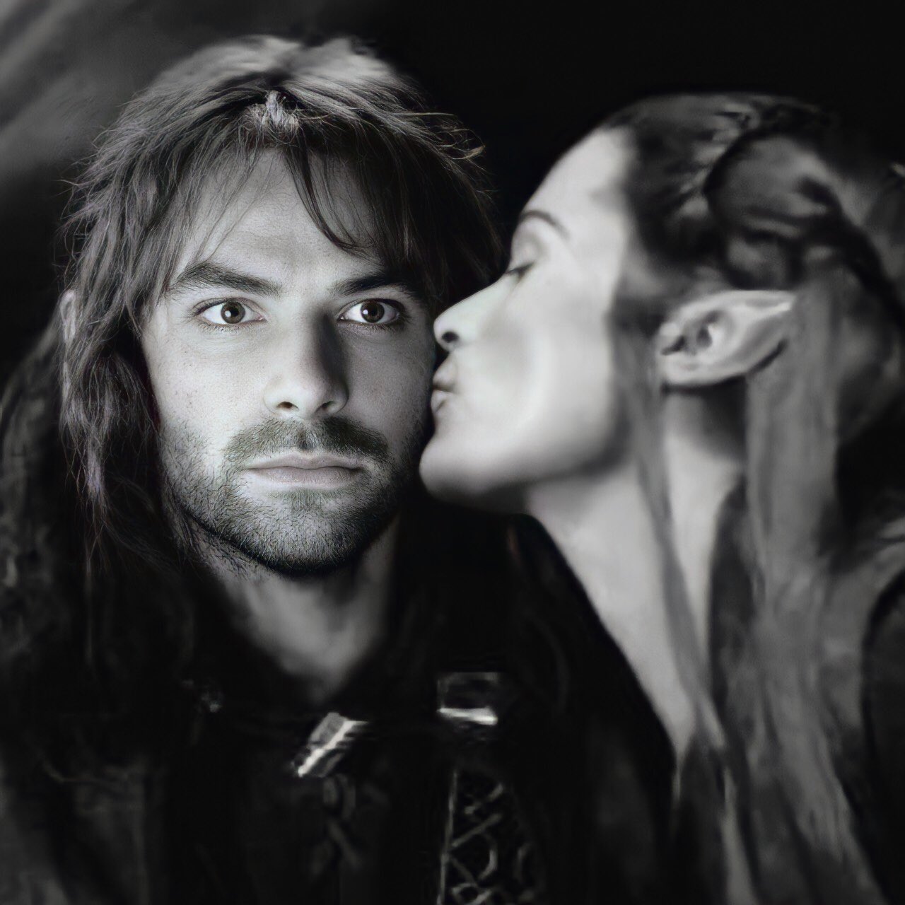 The Hobbit Kili And Tauriel Kiss