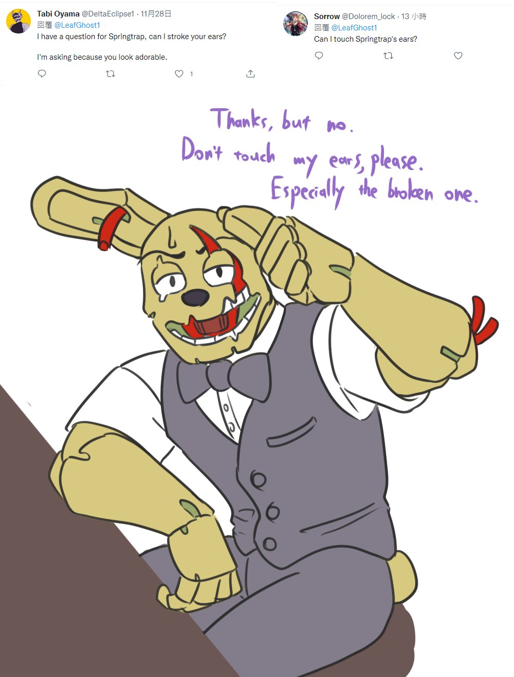 Springtrap Quotes Springtrap | Pillar Chase Wiki | Fandom