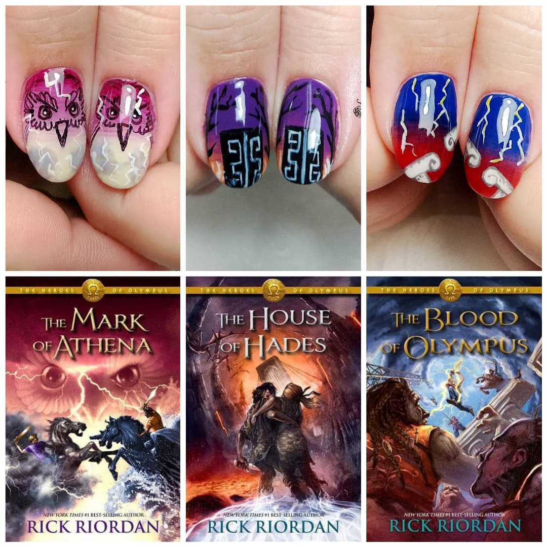 Heroes Of Olympus Nail Art