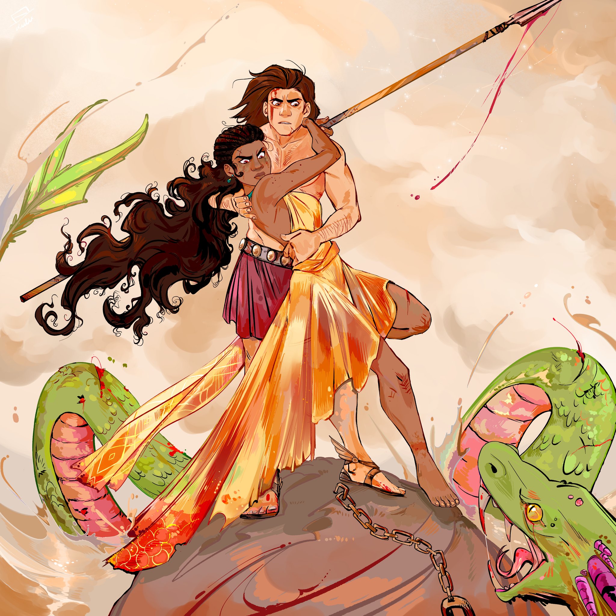 Princess Andromeda And Perseus