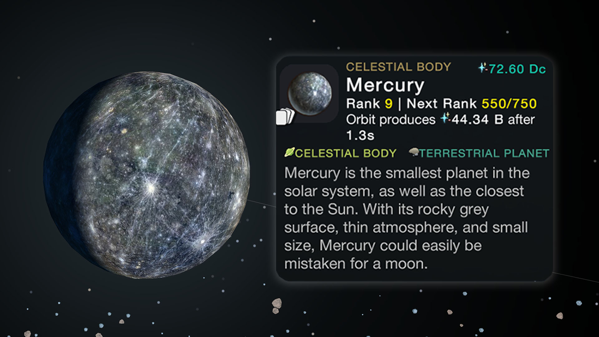 Mercury Planet Size And Color