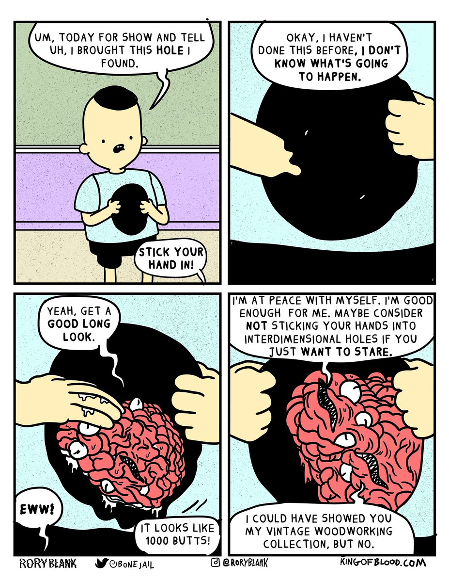 「show and tell 」Rory Blank (on vacation)の漫画