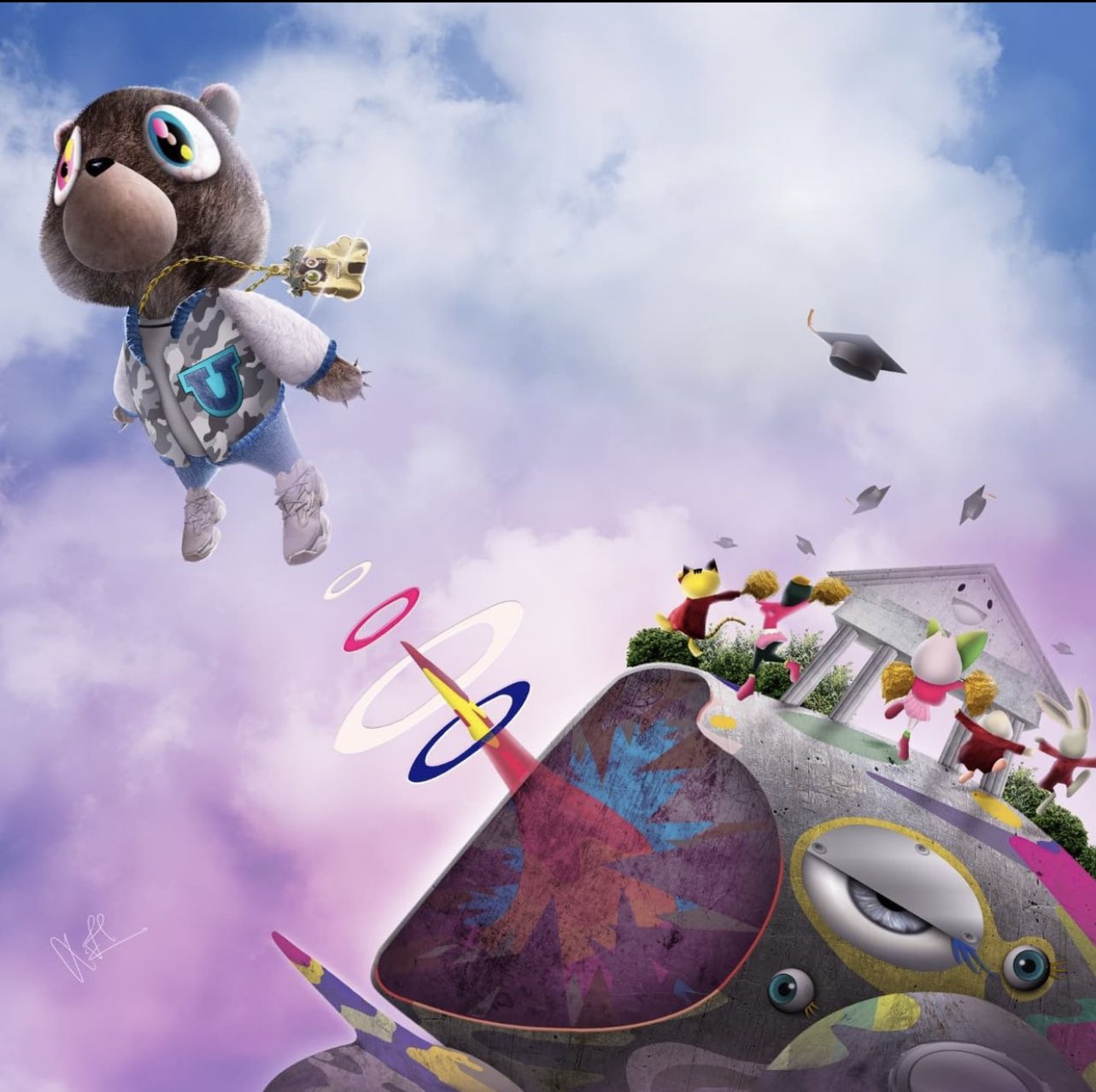 Kanye West Graduation Album Cover Wallpaper