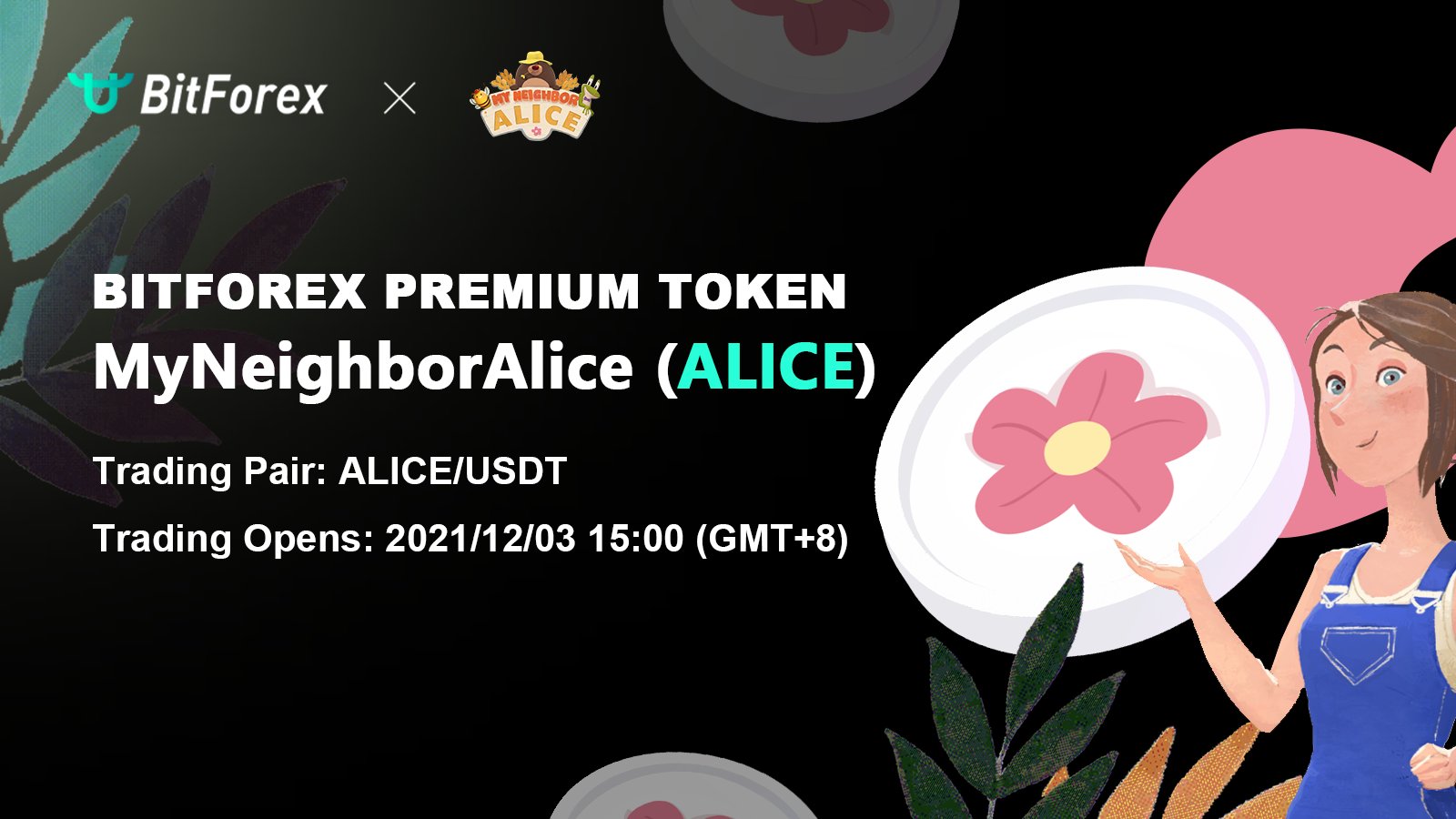 BitForex on Twitter: "🌟New Listing🌟 🎉We're delighted to announce the listing of MyNeighborAlice ...