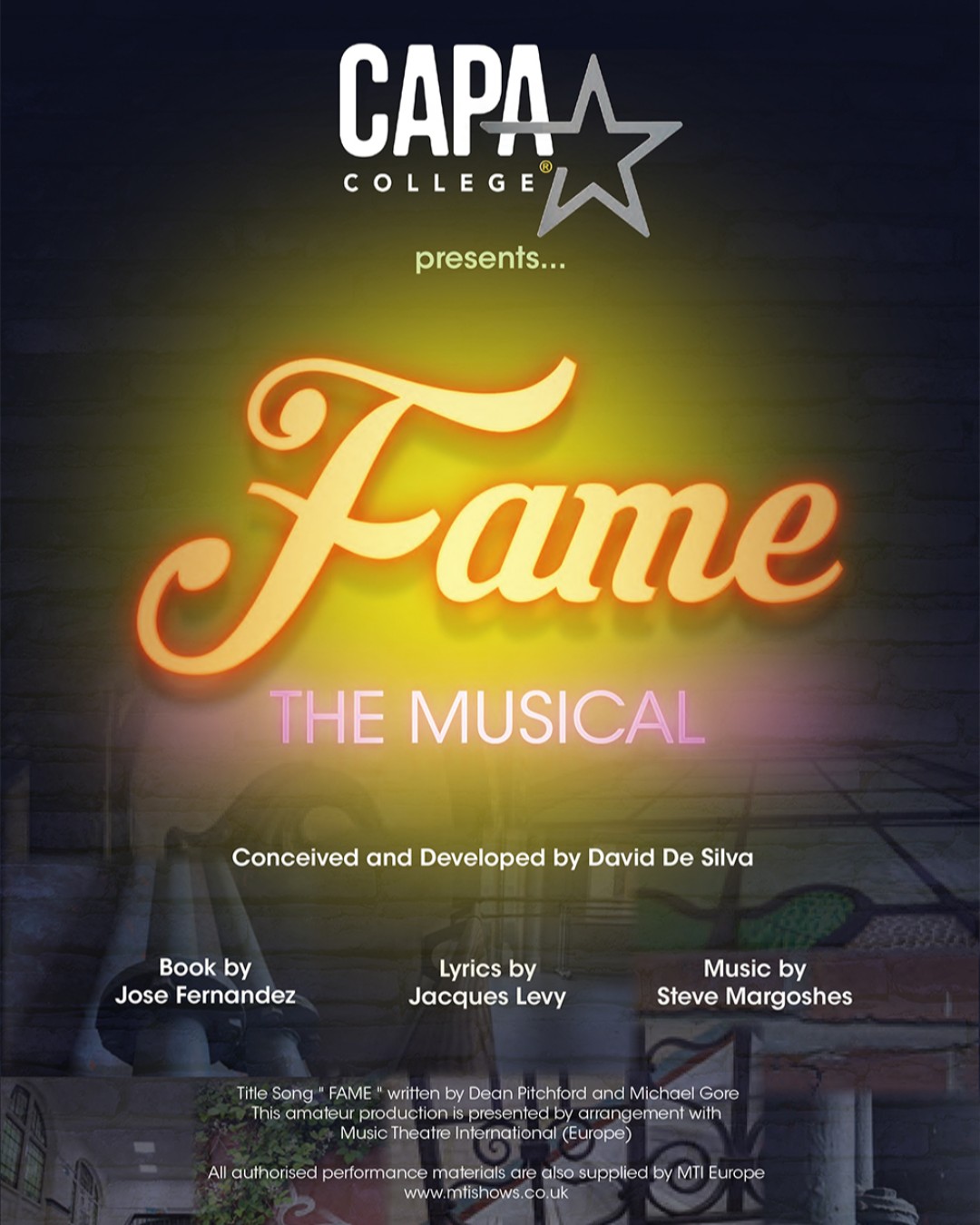 Fame The Musical Poster