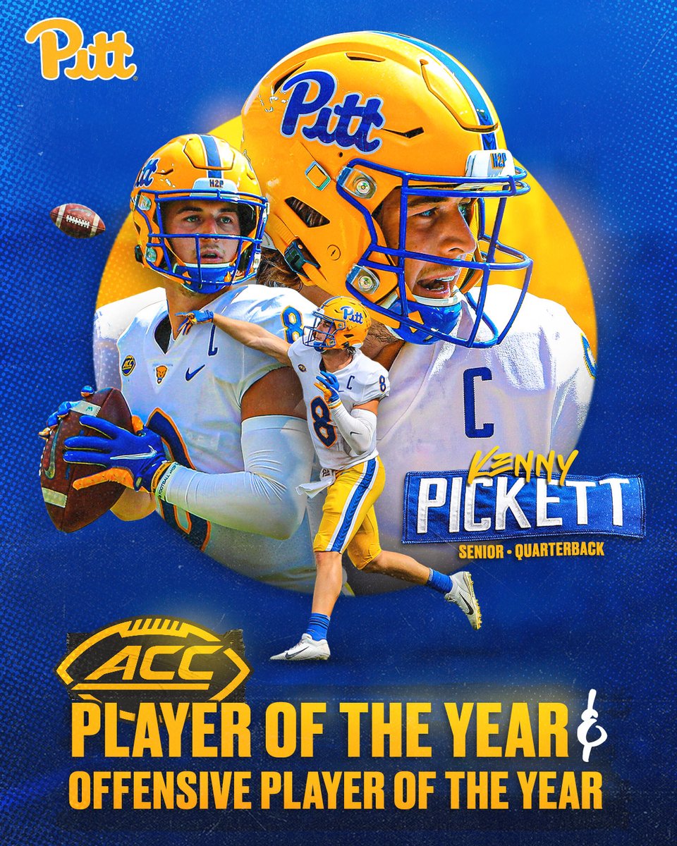 Kenny Pickett named ACC Player of the Year and ACC Offensive Player of ...