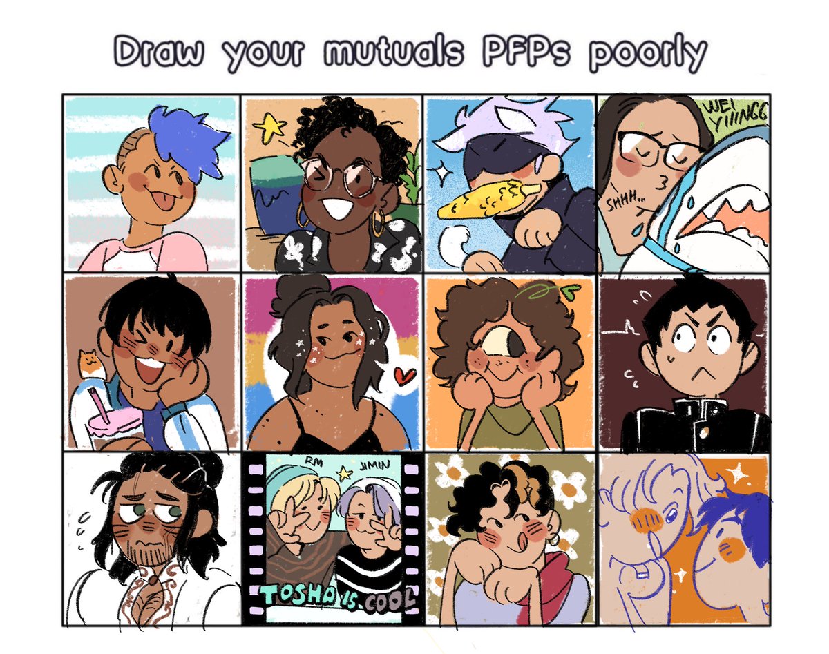 「MOOT'S PFPS DRAWN POORLY (by urs truly) 」mariik🎐waiting for totk.......の漫画