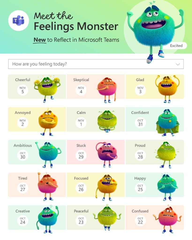 Carrie Philbrick on Twitter: "Have your students met The Feelings Monsters? Reflect in Microsoft ...