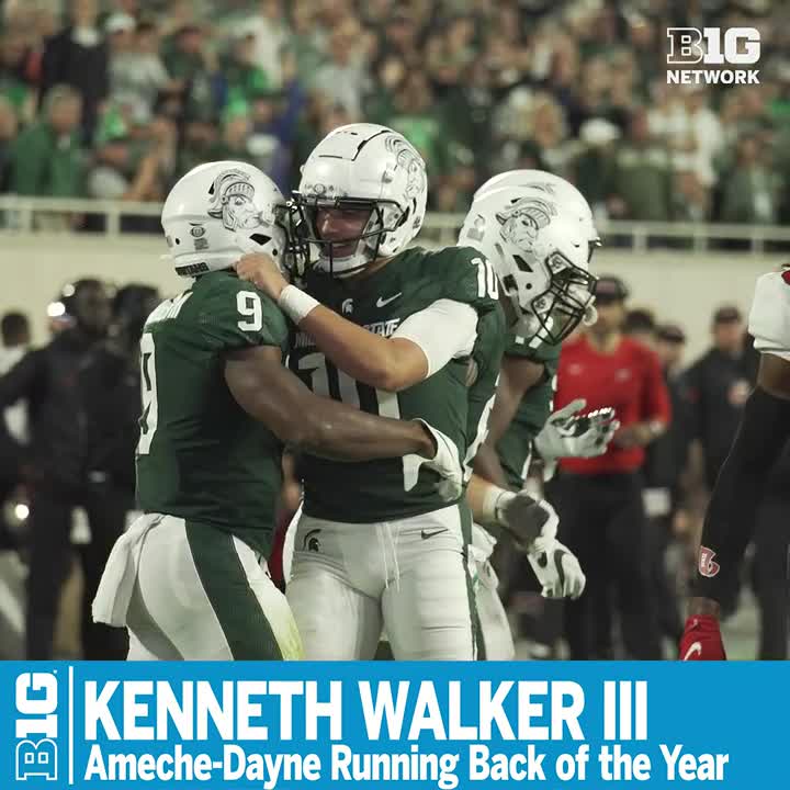 Kenneth Walker III is Big Ten Running Back of the Year : r/CFB