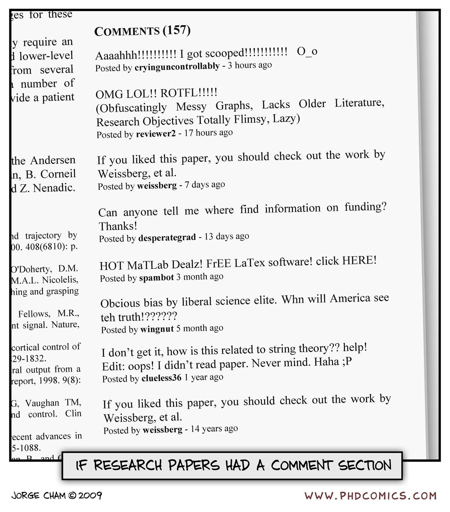 PHD Comics on Twitter: "If Research Papers had Comments…