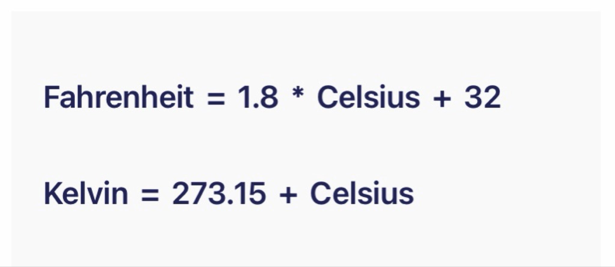 Fahrenheit To Kelvin Formula
