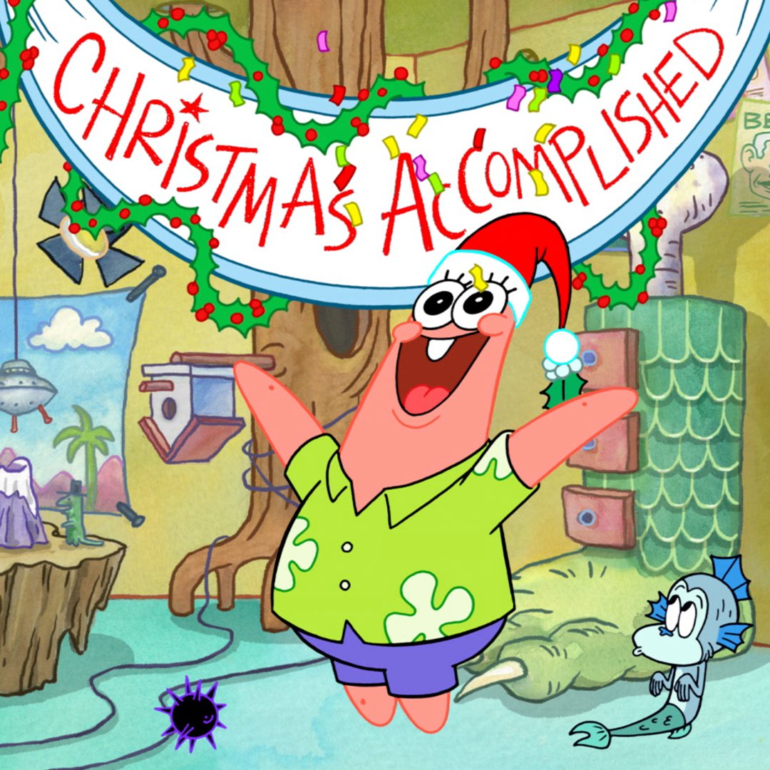 Spongebob And Patrick Christmas Wallpaper