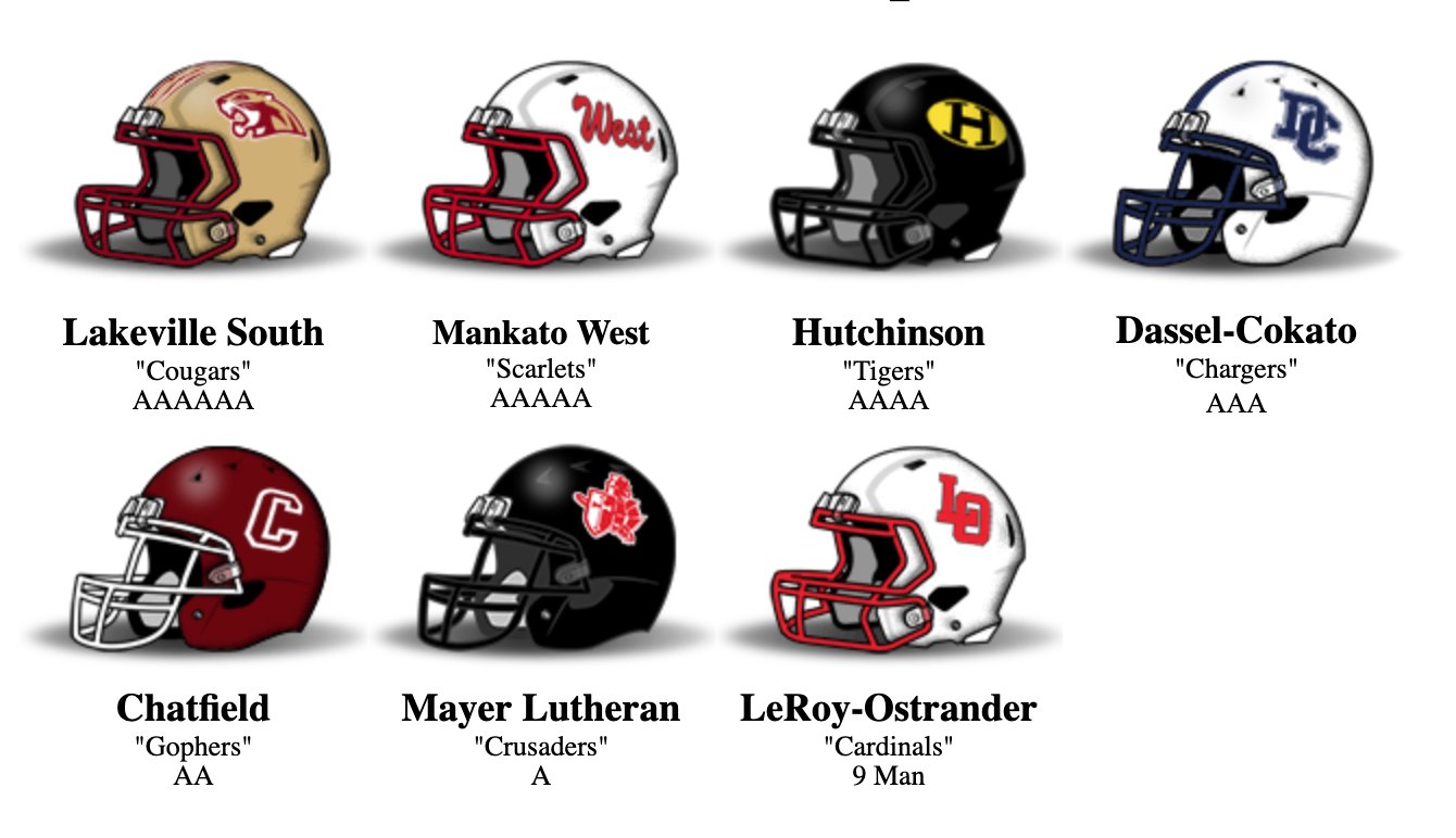 High School Football Helmet Logos