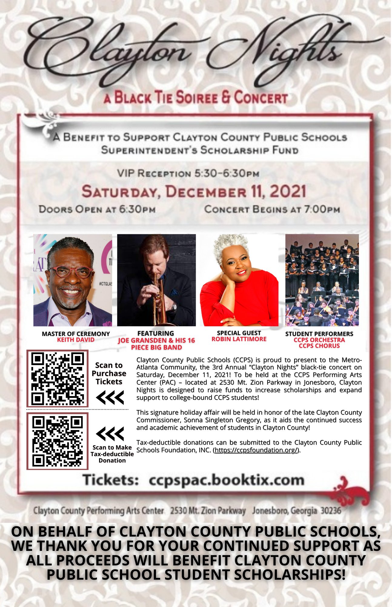 Clayton County Public Schools on Twitter: "Tickets can be purchased using the following link ...