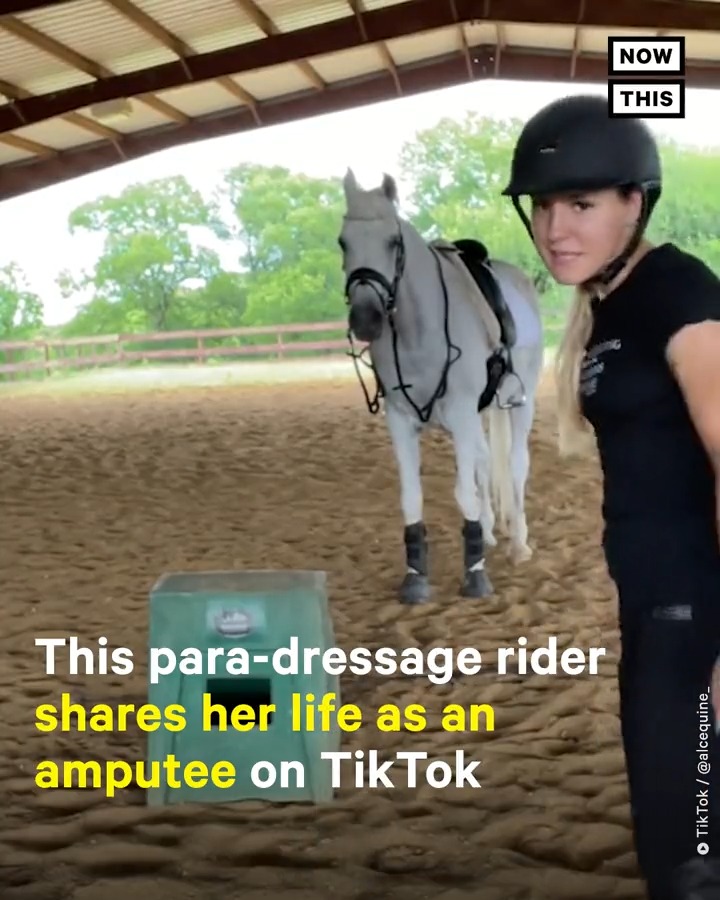 Meet Alyssa Cleland, a para-equestrian who uses TikTok to share her ...