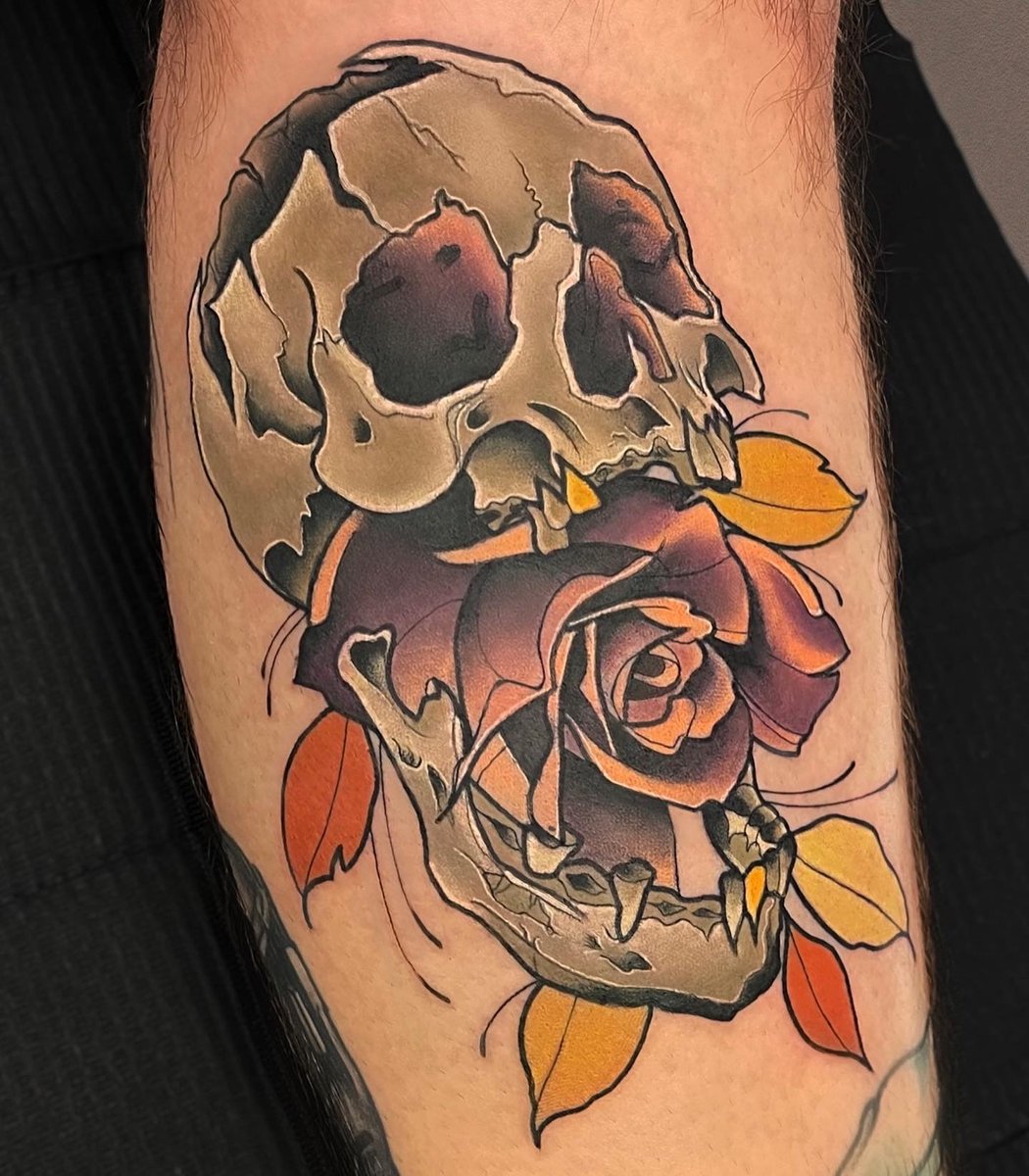 Neo Traditional Skull Flash