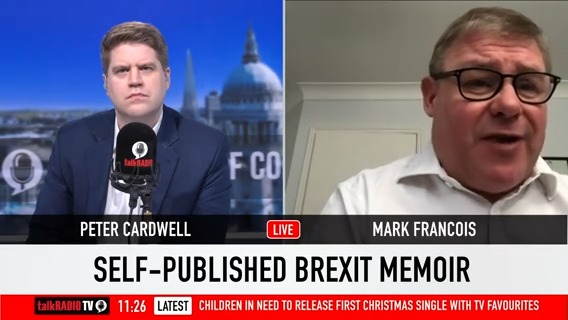 Tory MP Mark Francois joins Peter Cardwell to talk about his new book “Spartan Victory: The ...