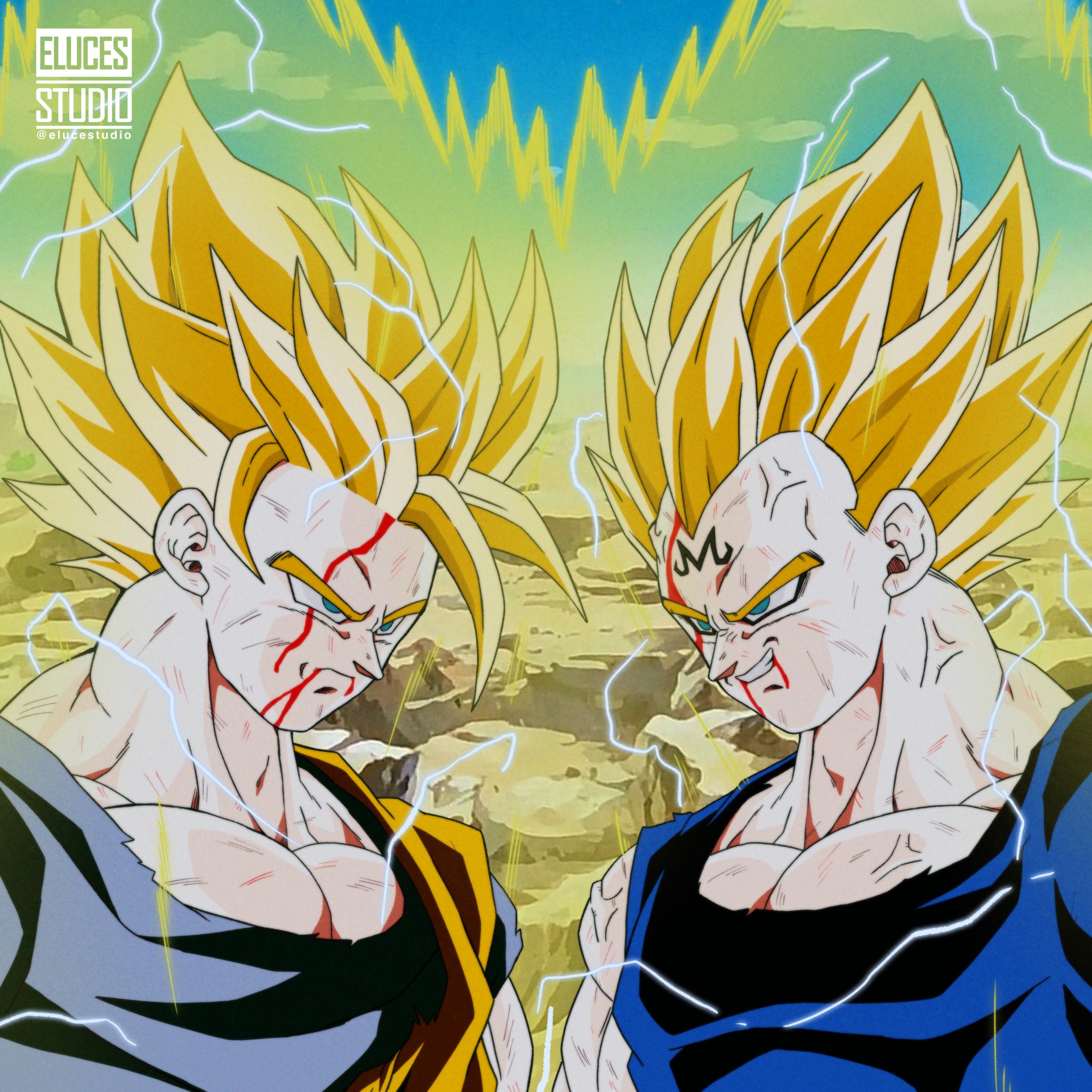 Goku Vs Majin Vegeta Part 4