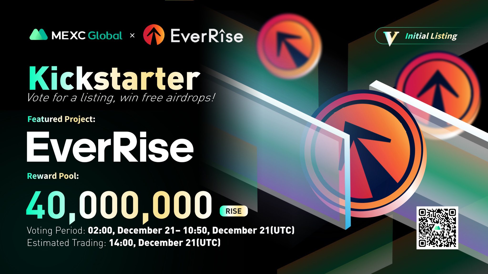 MEXC Global on Twitter: "Presenting the new #Kickstarter session with $RISE @EverRise 🗳Vote with ...