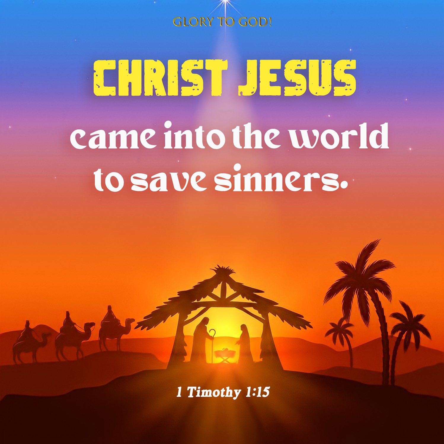 Jesus Came To Save Sinners