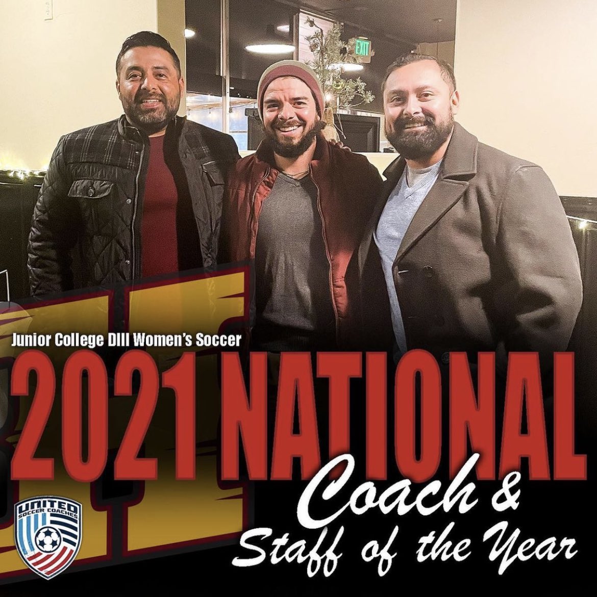 [Hartnell Women's Soccer] Today our coaching staff was named 2021 ...
