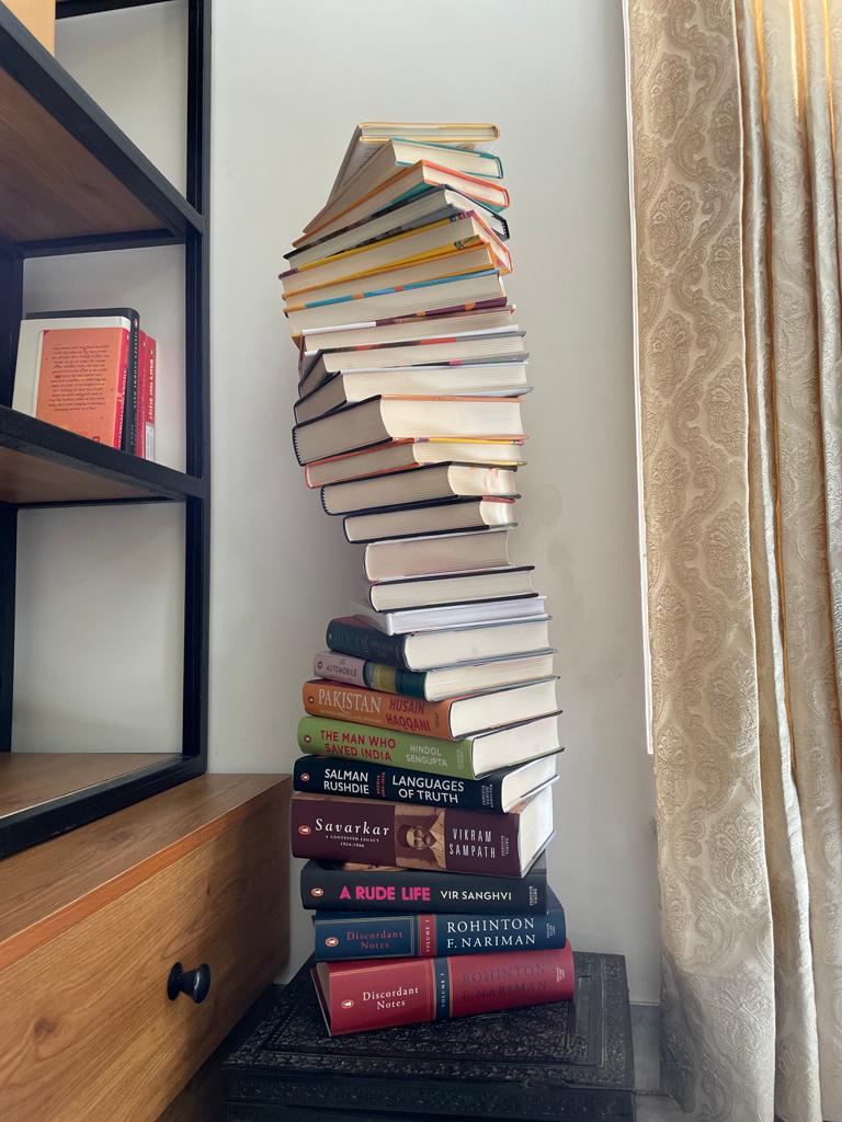 Books Falling Off Shelf