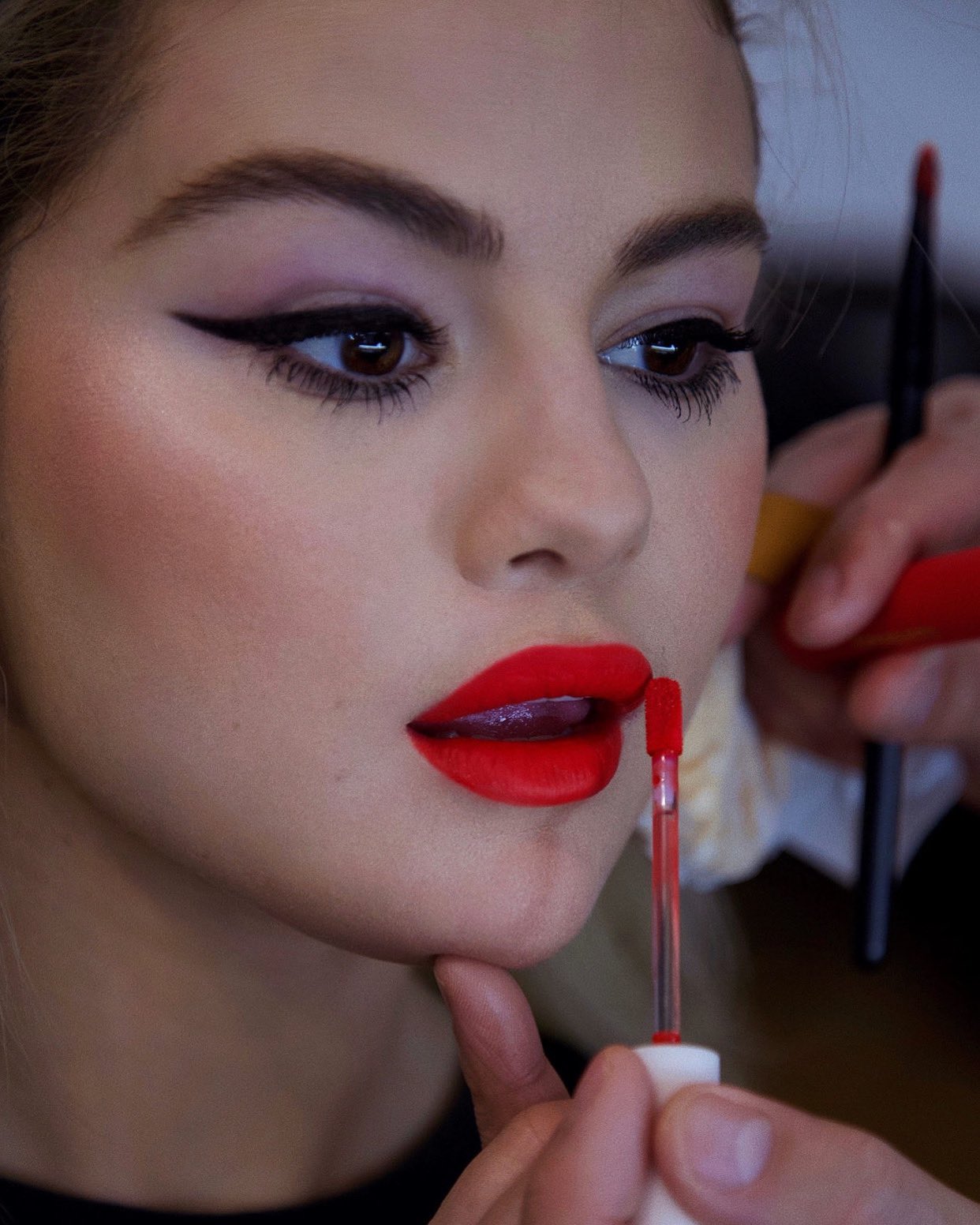 Selena Gomez Red Lipstick