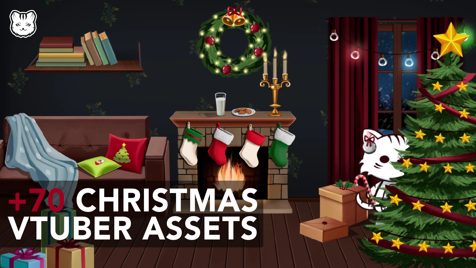 70s Christmas Background