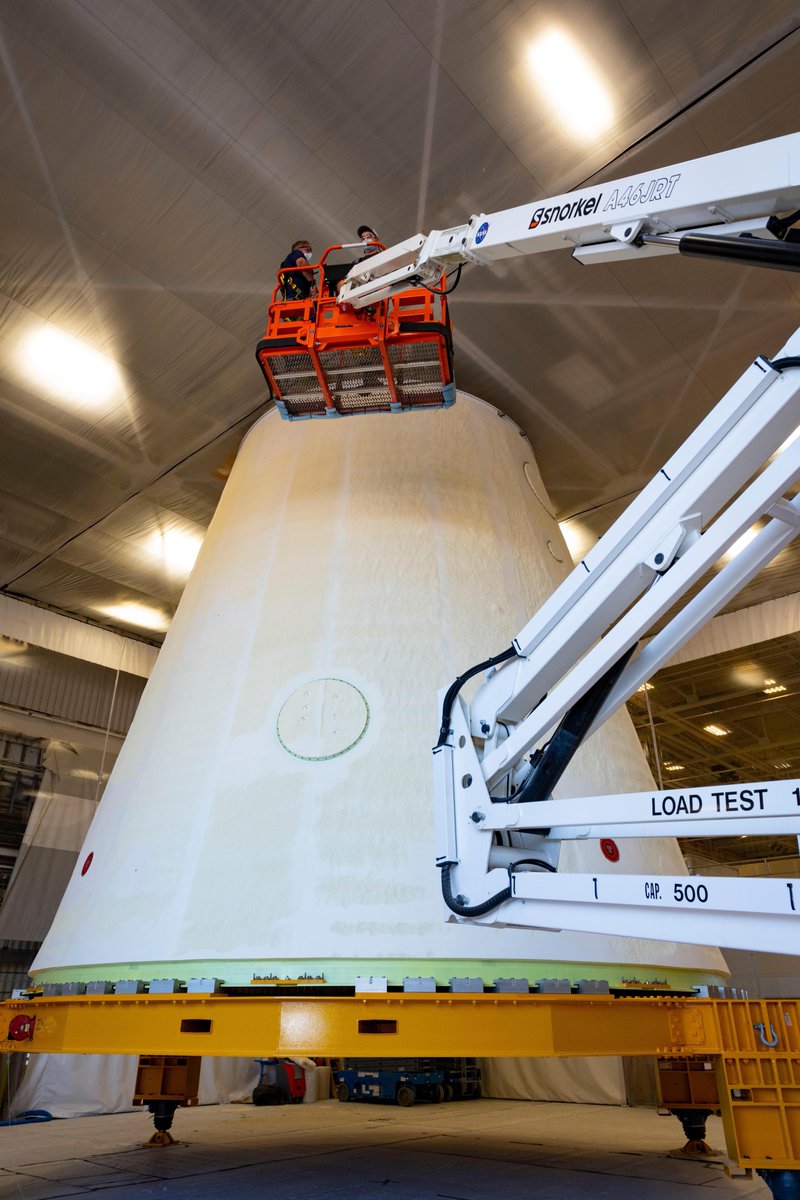 Engineers at @NASA_Marshall completed adding the thermal protection ...