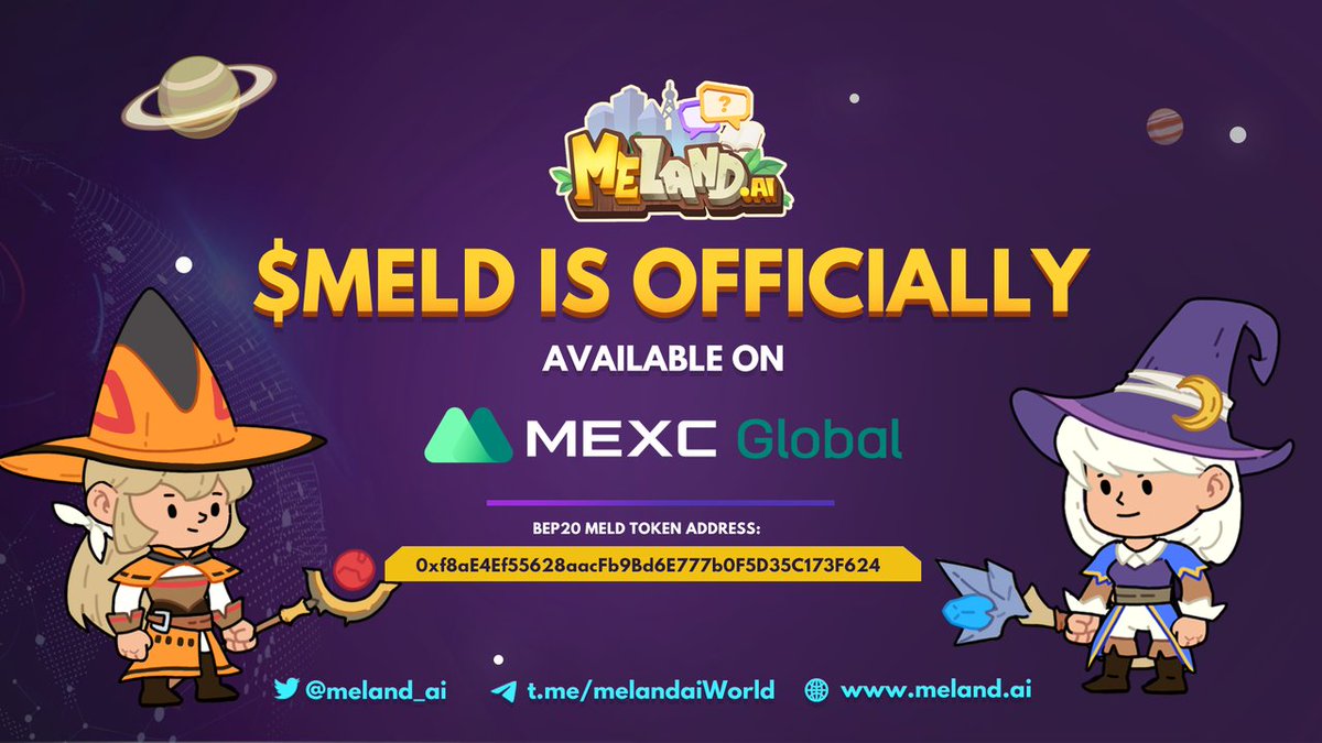 Meland.ai on Twitter: "📣$MELD is Now Listed on @MEXC_Global 🎉We are very pleased to announce ...