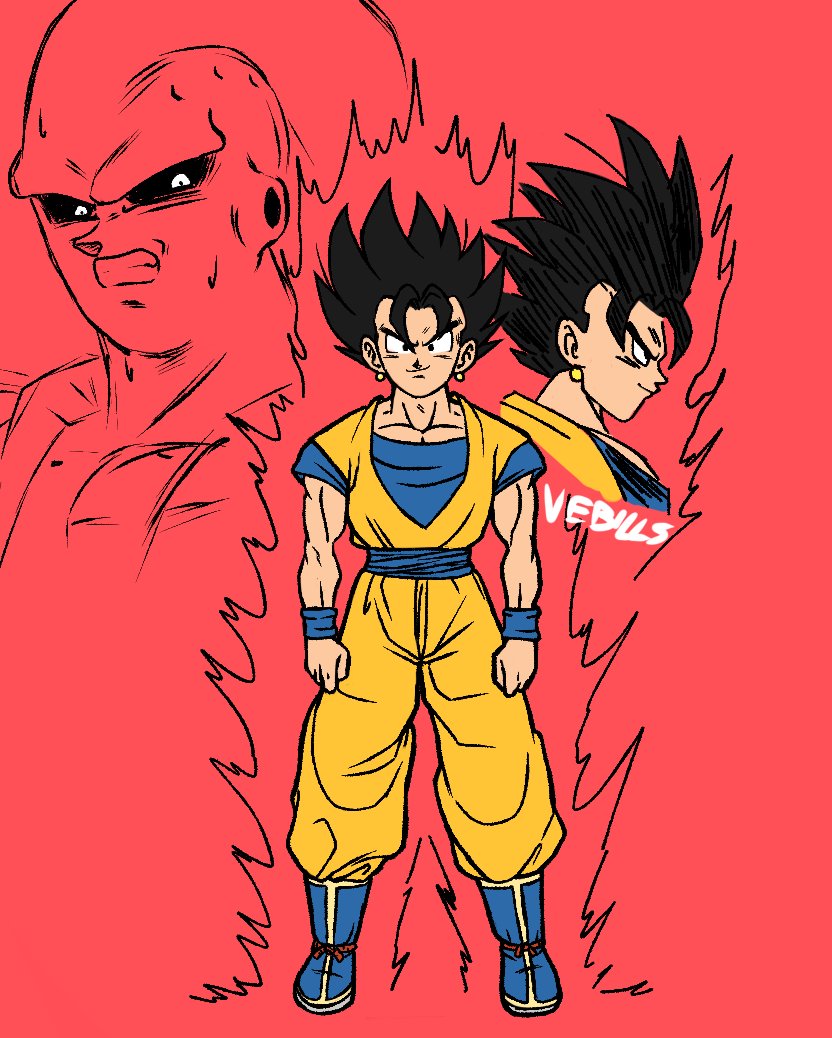 Goku And Gohan Fusion Drawings