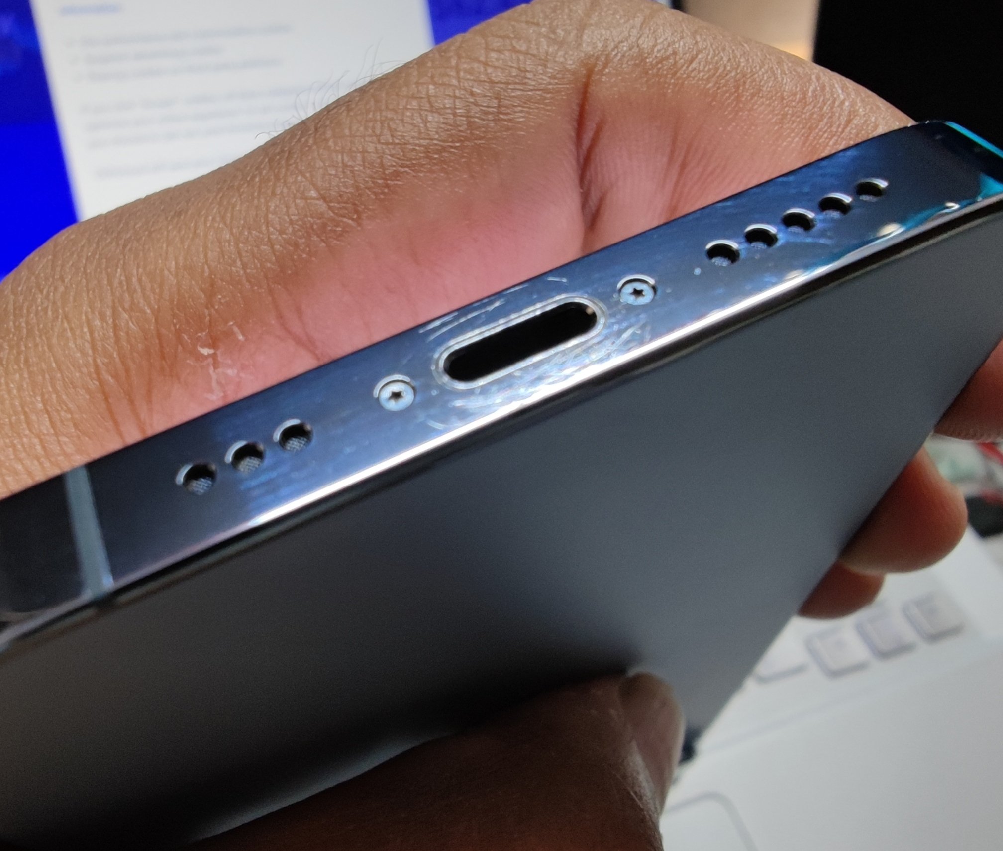 Possible move on Insulate iphone 13 pro stainless steel scratch fill in ...