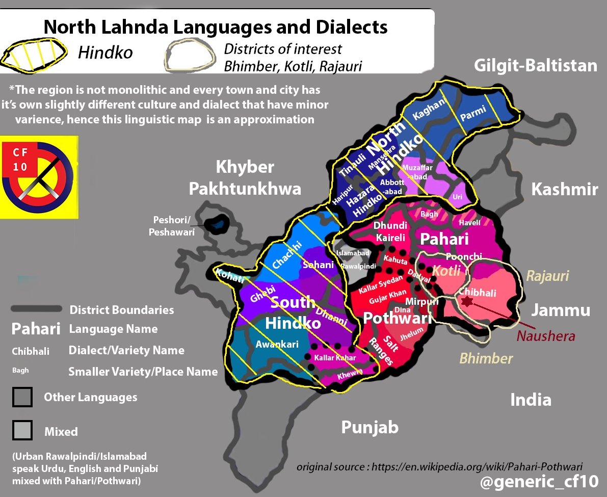Punjabi Language Map