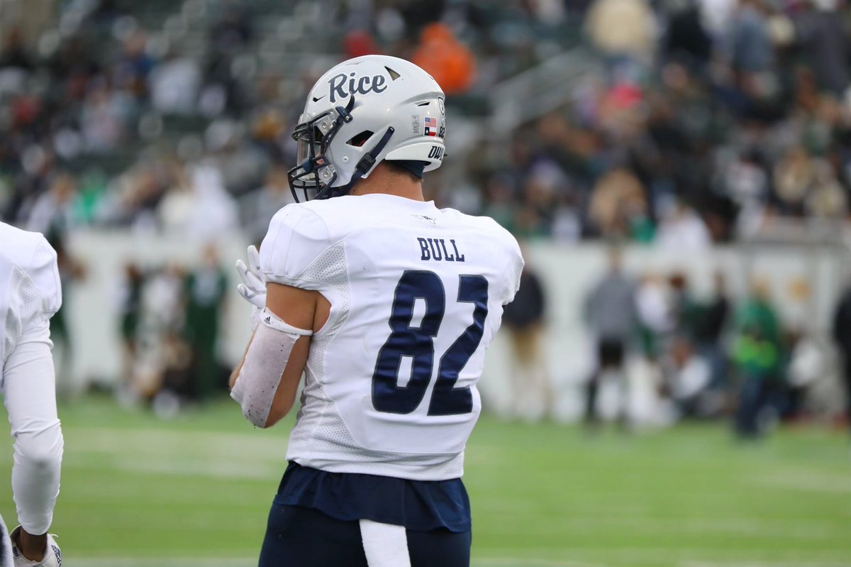 Rice TE Jaeger Bull has entered the transfer portal : r/CFB