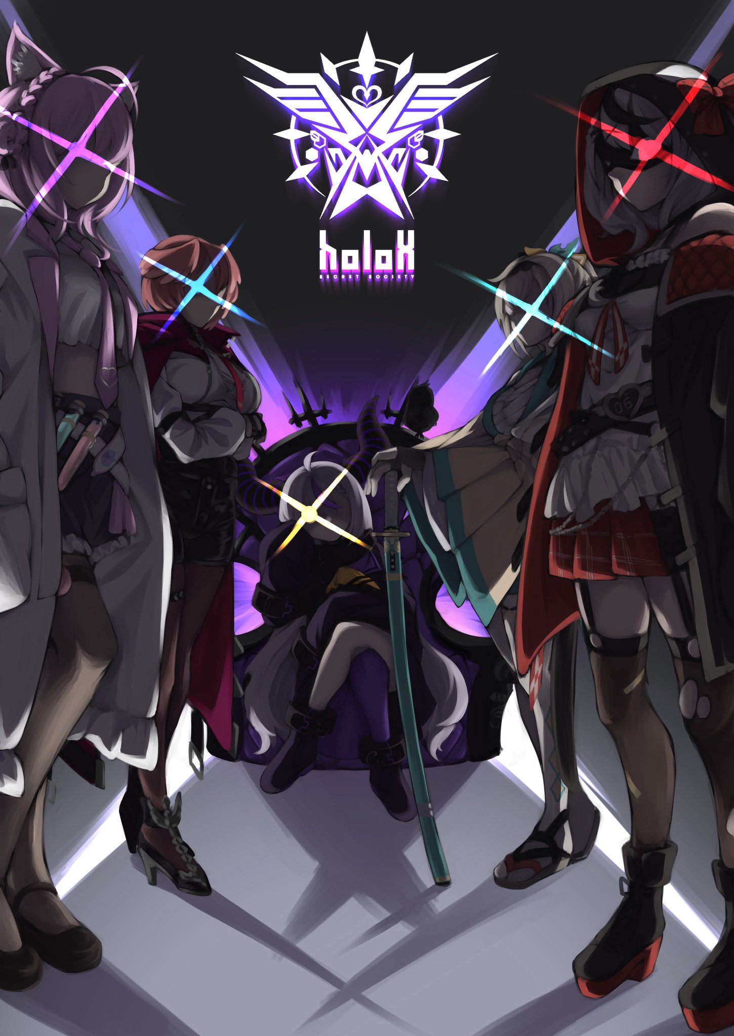 K@N1I on Twitter: "秘密結社？！ #こよりすけっち #Luillust #Laplus_Artdesu #いろはにも絵を #さかまた飼育日記 #holoX写真館 https ...